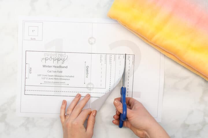 Fleece Ear Warmer Headband Pattern - Sweet Red Poppy