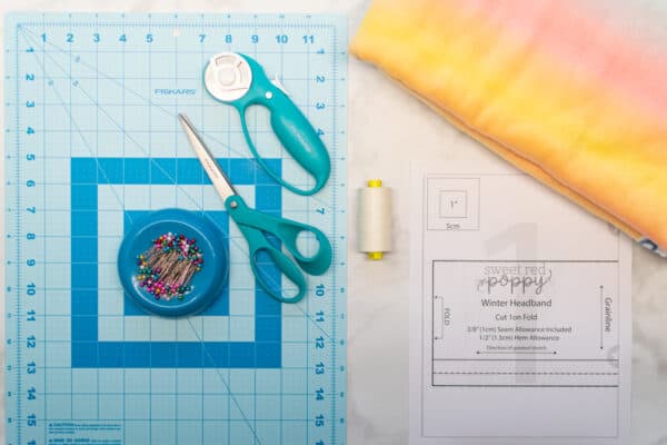 Fleece Ear Warmer Headband Pattern - Sweet Red Poppy