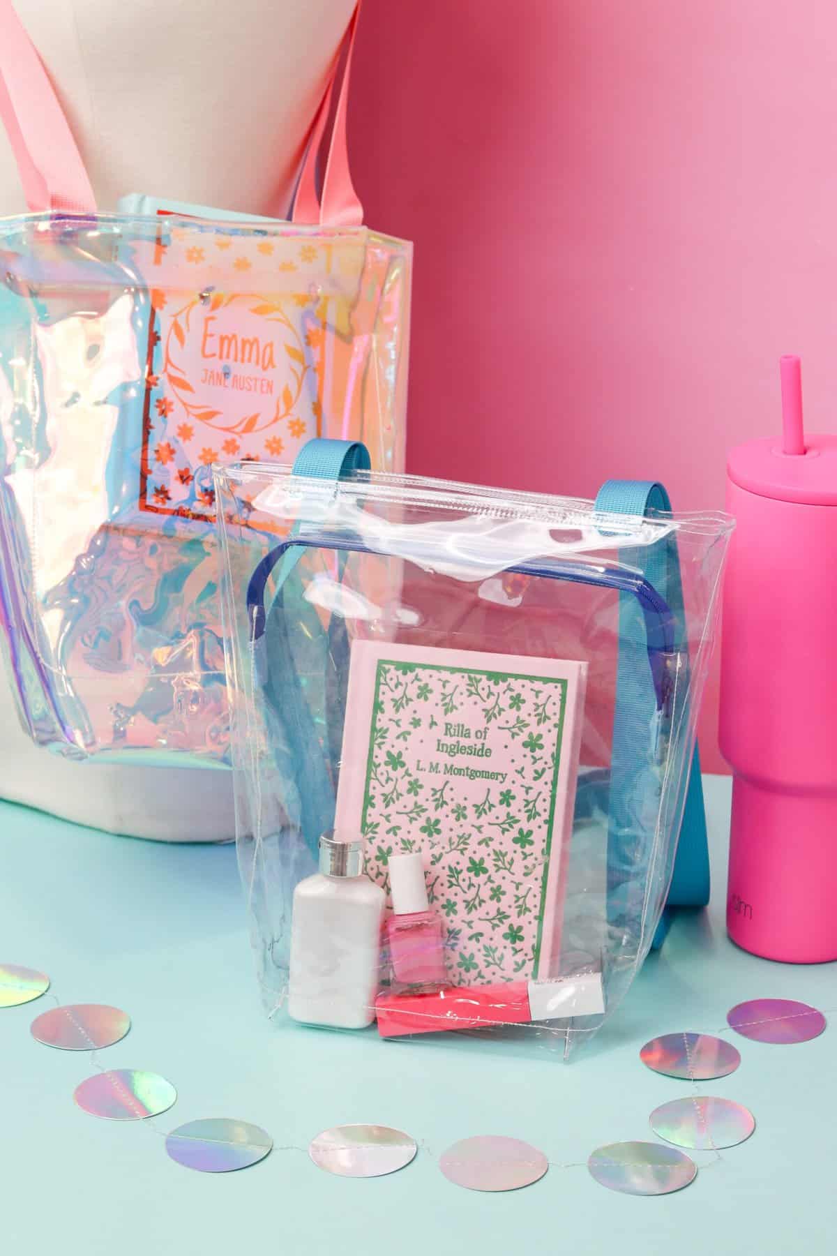 Clear Stadium Bag Sewing Pattern - Sweet Red Poppy