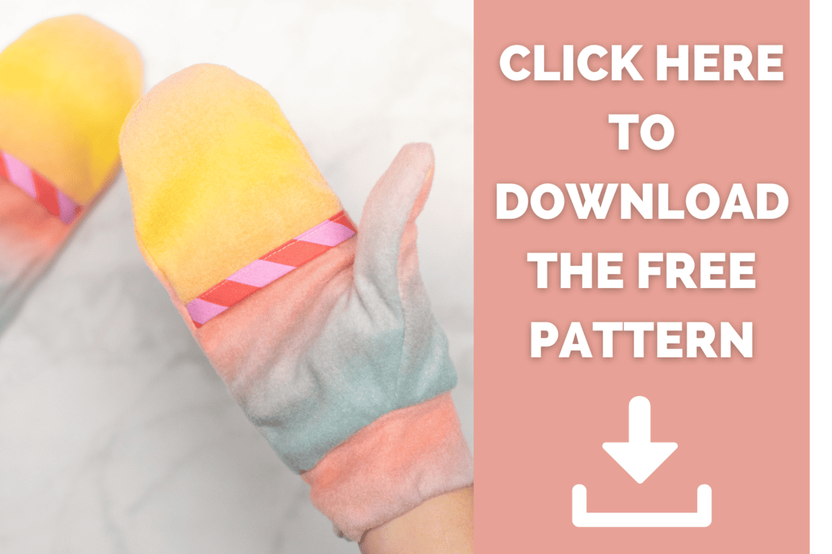 How to Make Fleece Mittens - Fleece Mittens Pattern - Sweet Red Poppy