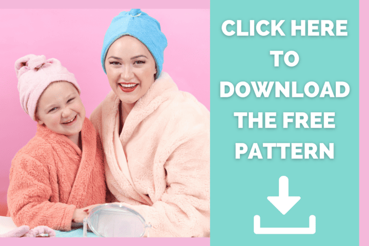 How to Make a Hair Towel Wrap - Sweet Red Poppy