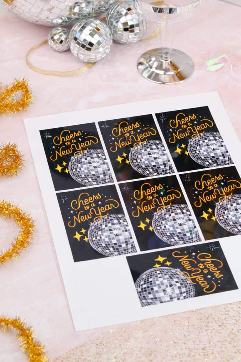 New Year's Gift Tags - Free Printable - Sweet Red Poppy