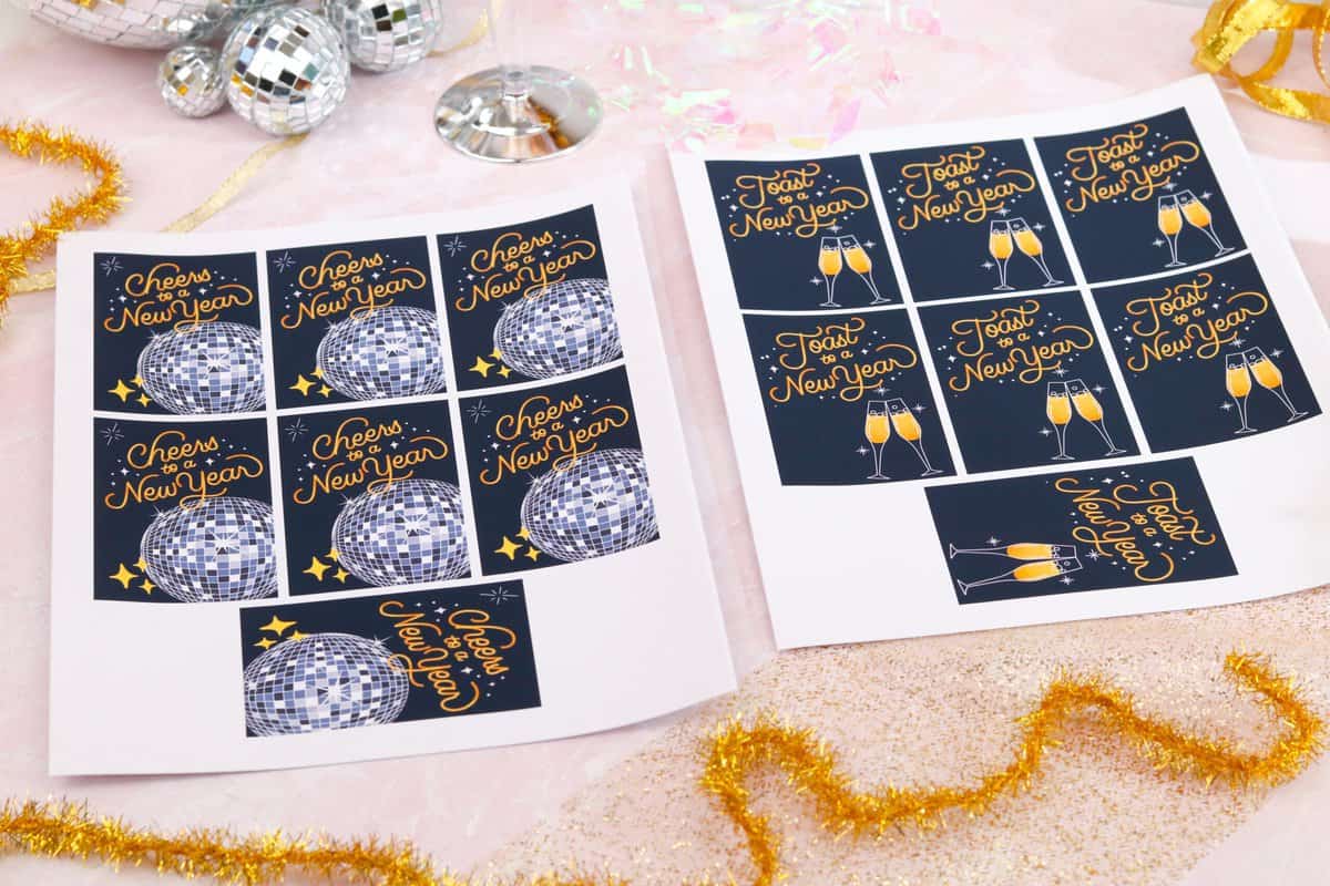 New Year's Gift Tags - Free Printable - Sweet Red Poppy