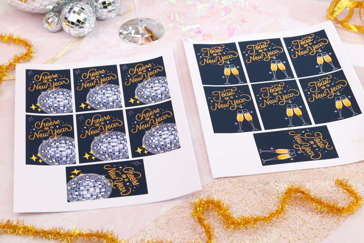 New Year's Gift Tags - Free Printable - Sweet Red Poppy