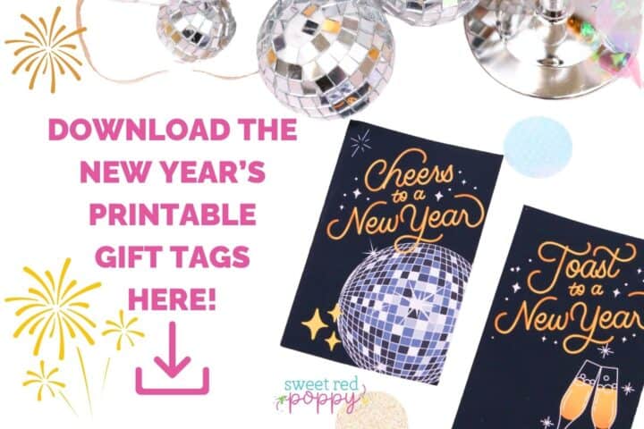 New Year's Gift Tags - Free Printable - Sweet Red Poppy
