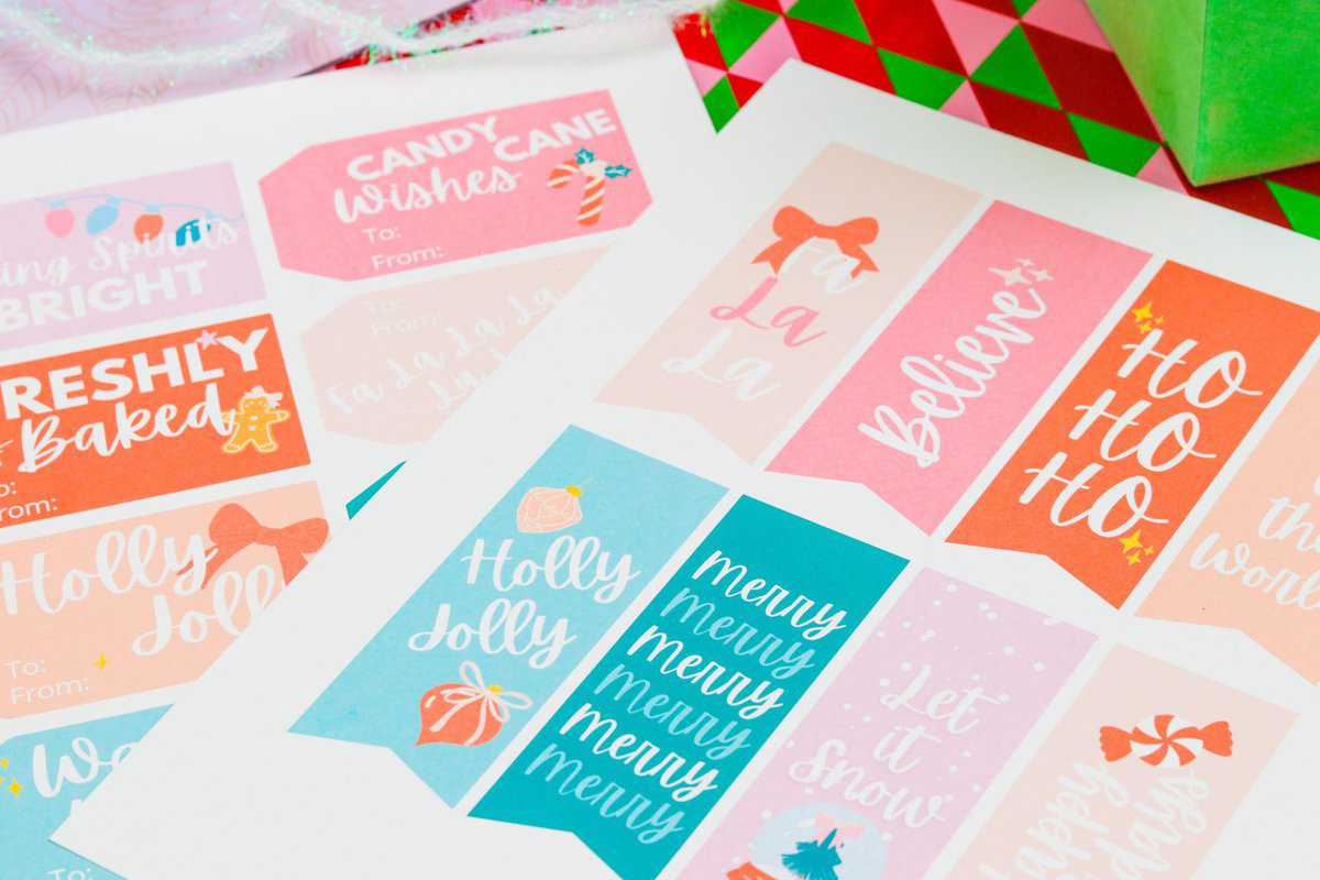 Free Printable Christmas Gift Tags - Sweet Red Poppy