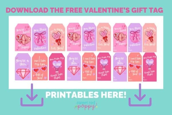 Free Printable Valentines Cards & Gift Tags - Sweet Red Poppy