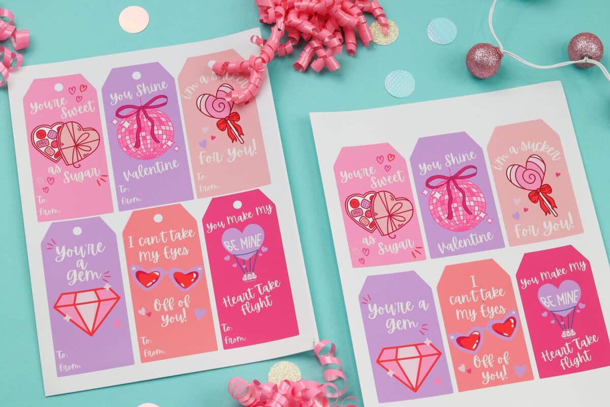 Free Printable Valentines Cards & Gift Tags - Sweet Red Poppy