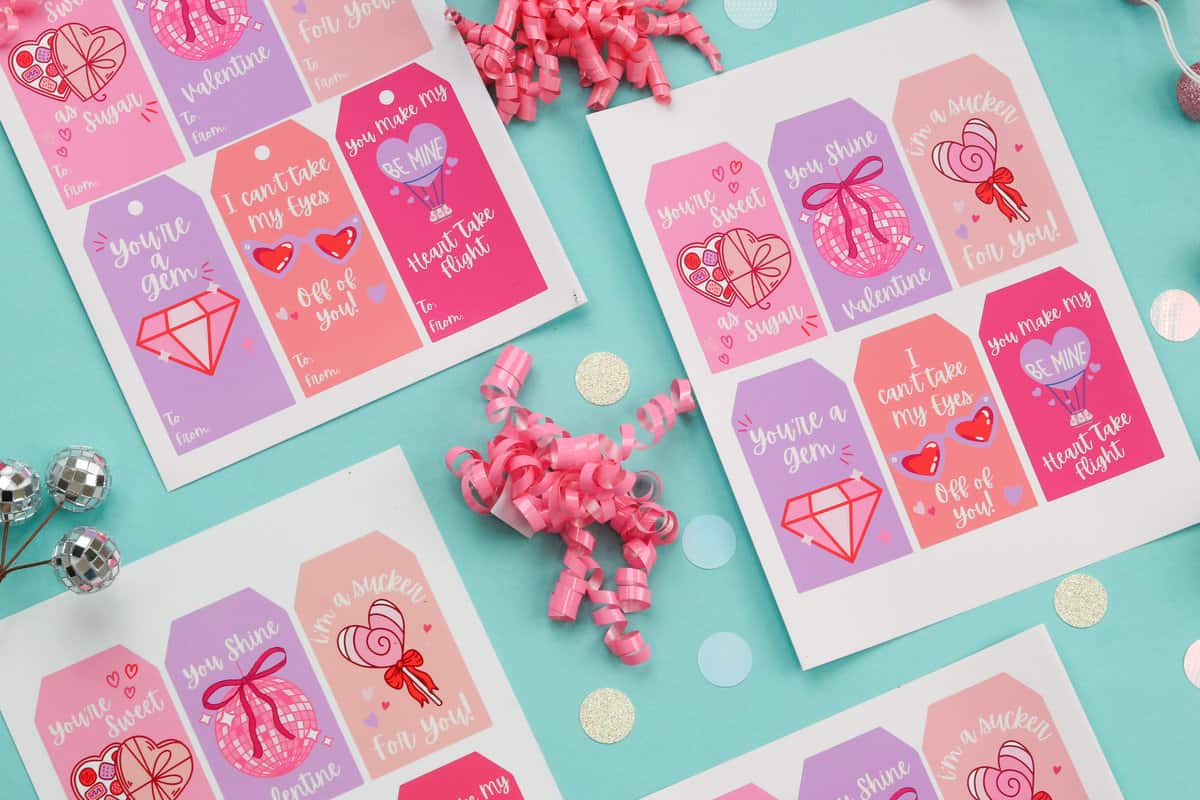 Free Printable Valentines Cards & Gift Tags - Sweet Red Poppy