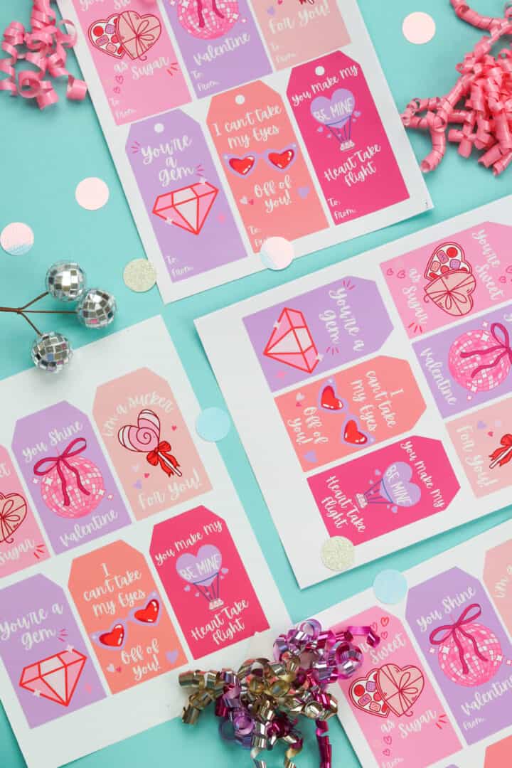 Free Printable Valentines Cards & Gift Tags - Sweet Red Poppy