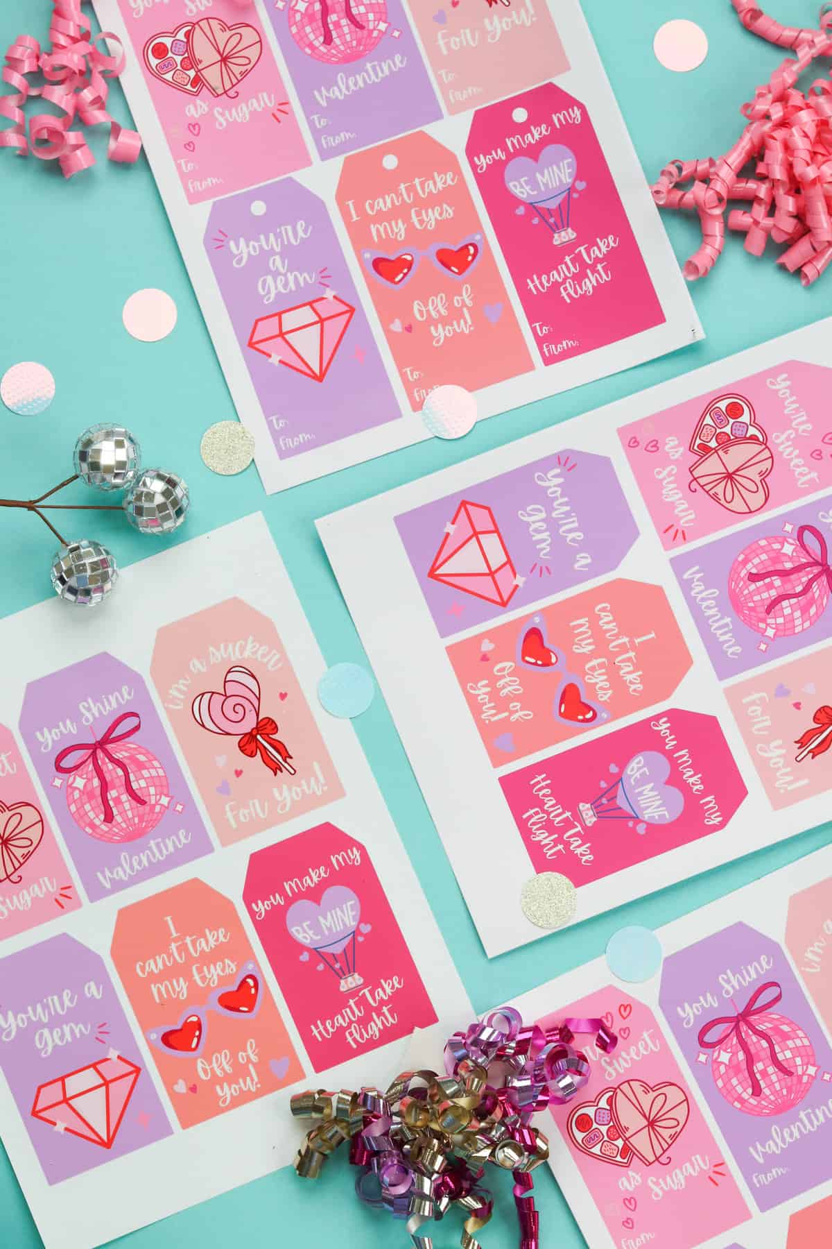 Free Printable Valentines Cards & Gift Tags - Sweet Red Poppy