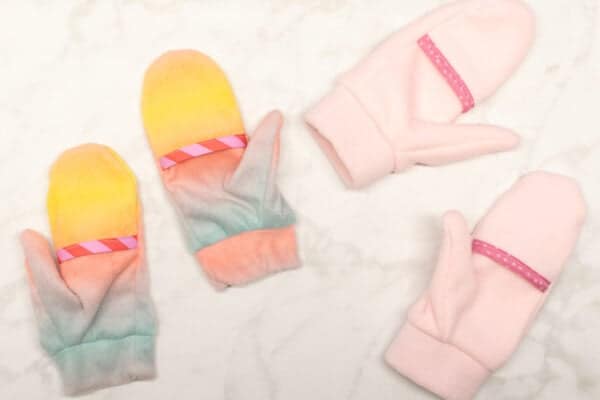 How to Make Fleece Mittens - Fleece Mittens Pattern - Sweet Red Poppy