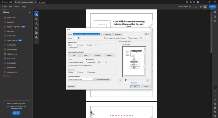 DIY Fabric Bookmarks - Two Free Patterns - Sweet Red Poppy