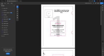 DIY Fabric Bookmarks - Two Free Patterns - Sweet Red Poppy