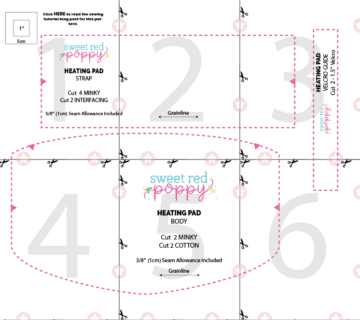 DIY Heating Pad - How to Make a Microwaveable Heating Pad - Sweet Red Poppy