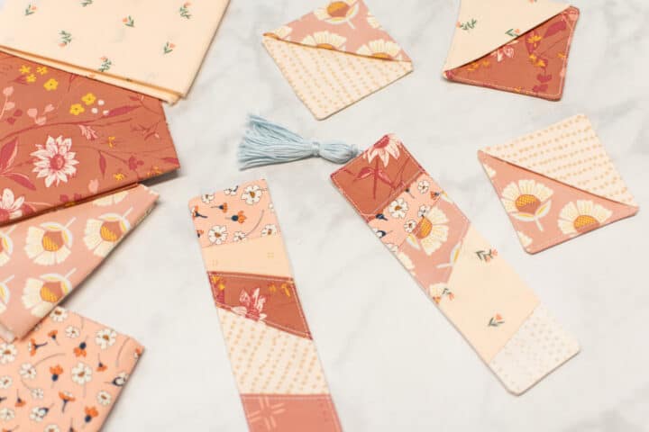 DIY Fabric Bookmarks - Two Free Patterns - Sweet Red Poppy