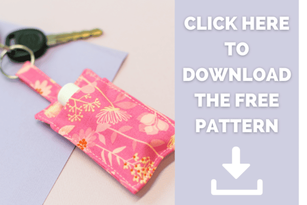 Keychain Chapstick Holder Pattern - Sweet Red Poppy