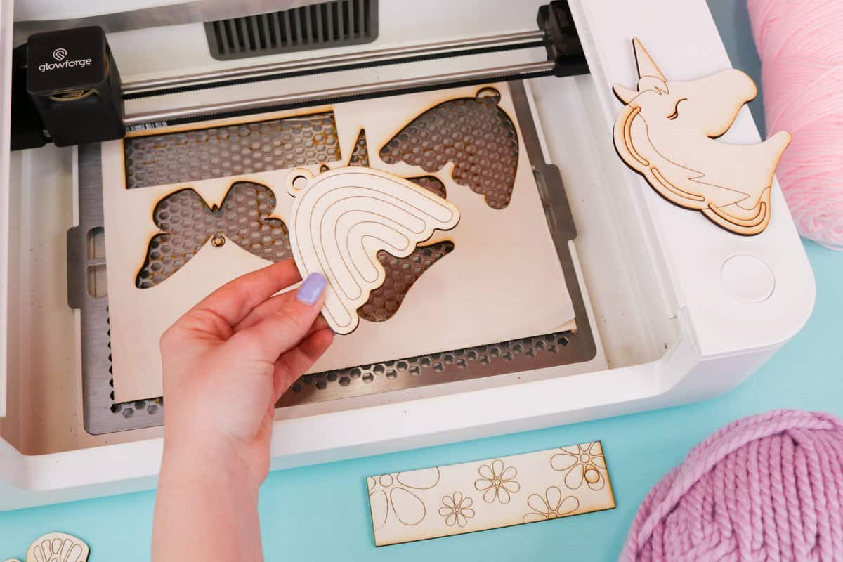 DIY Glowforge Wooden Crafts Kit for Kids - Sweet Red Poppy