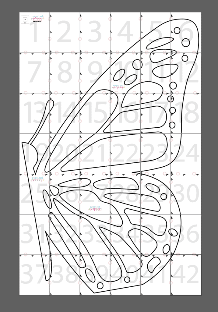 DIY Giant Wooden Butterfly Cut Out Party Prop - Sweet Red Poppy