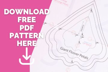How to Make a Giant Standing Organza Fabric Flower - Sweet Red Poppy
