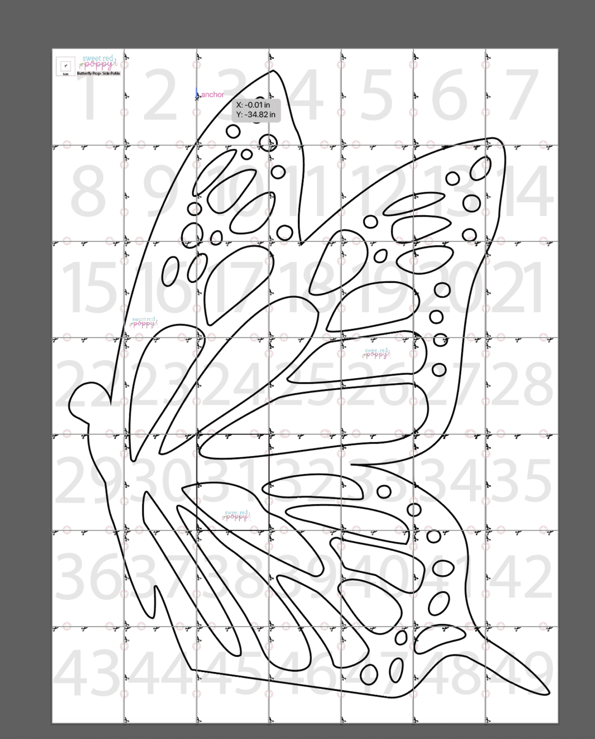 DIY Giant Wooden Butterfly Cut Out Party Prop - Sweet Red Poppy