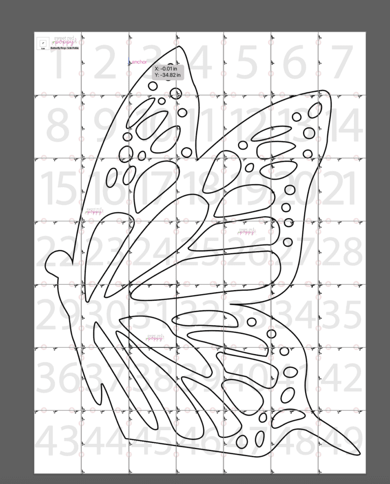 DIY Giant Wooden Butterfly Cut Out Party Prop - Sweet Red Poppy