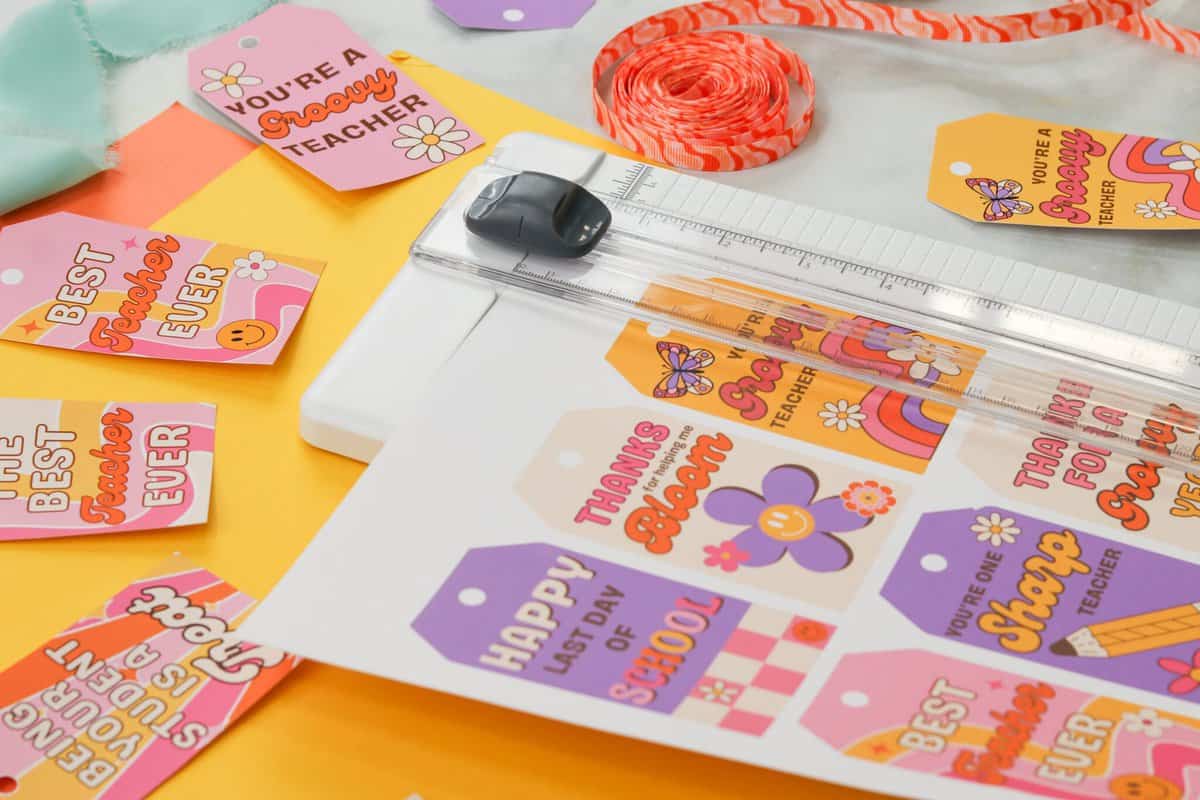 Free Printable Teacher Appreciation Gift Tags - Sweet Red Poppy