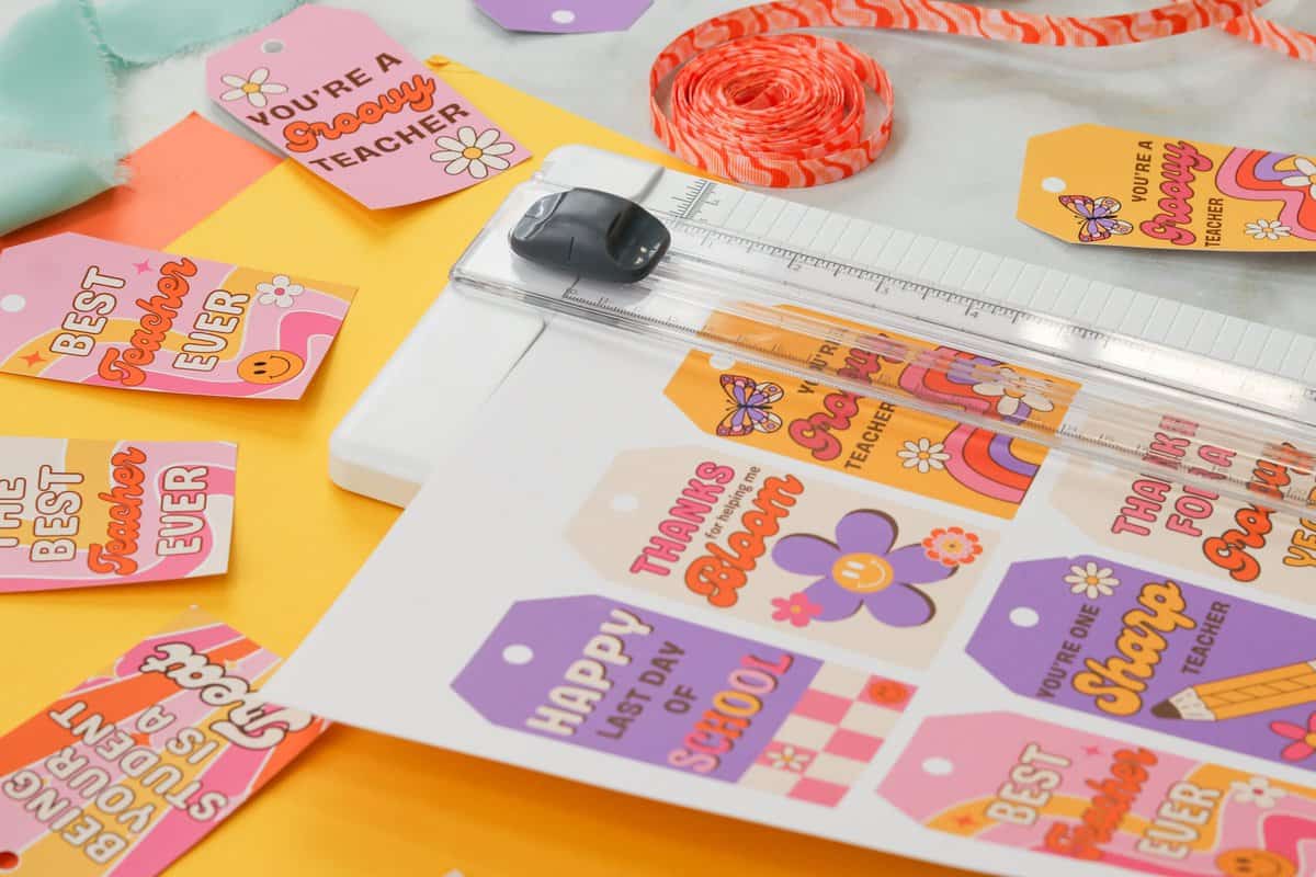 Free Printable Teacher Appreciation Gift Tags - Sweet Red Poppy