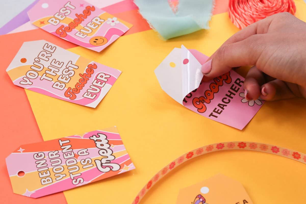 Free Printable Teacher Appreciation Gift Tags - Sweet Red Poppy