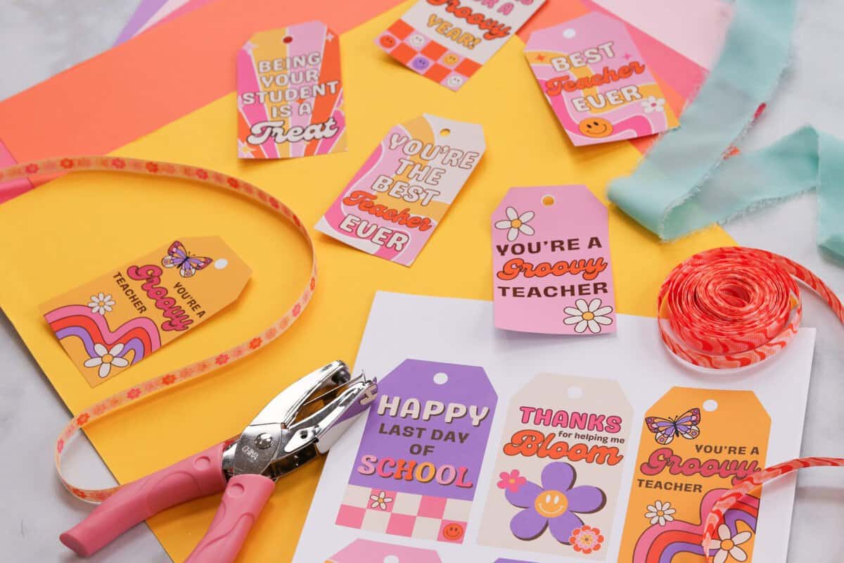 Free Printable Teacher Appreciation Gift Tags - Sweet Red Poppy