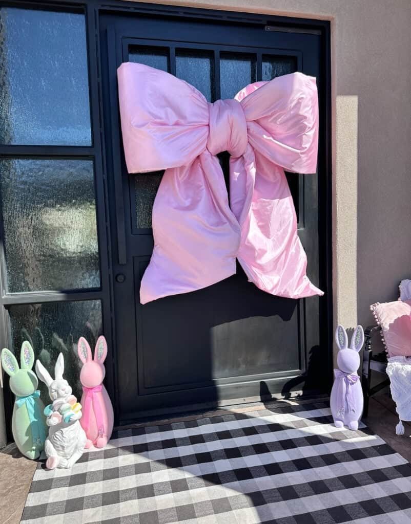 How to Make a Giant Fabric Wall Bow for Party Decor - Sweet Red Poppy