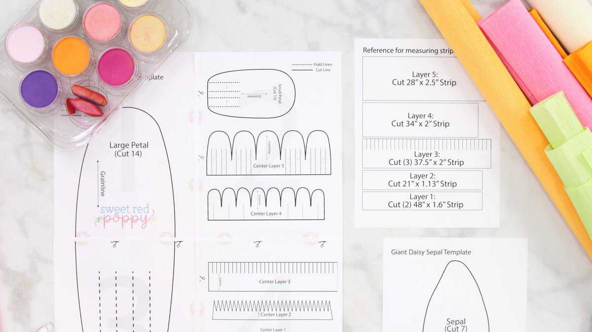 Large Crepe Paper Daisy Flower Tutorial - Sweet Red Poppy