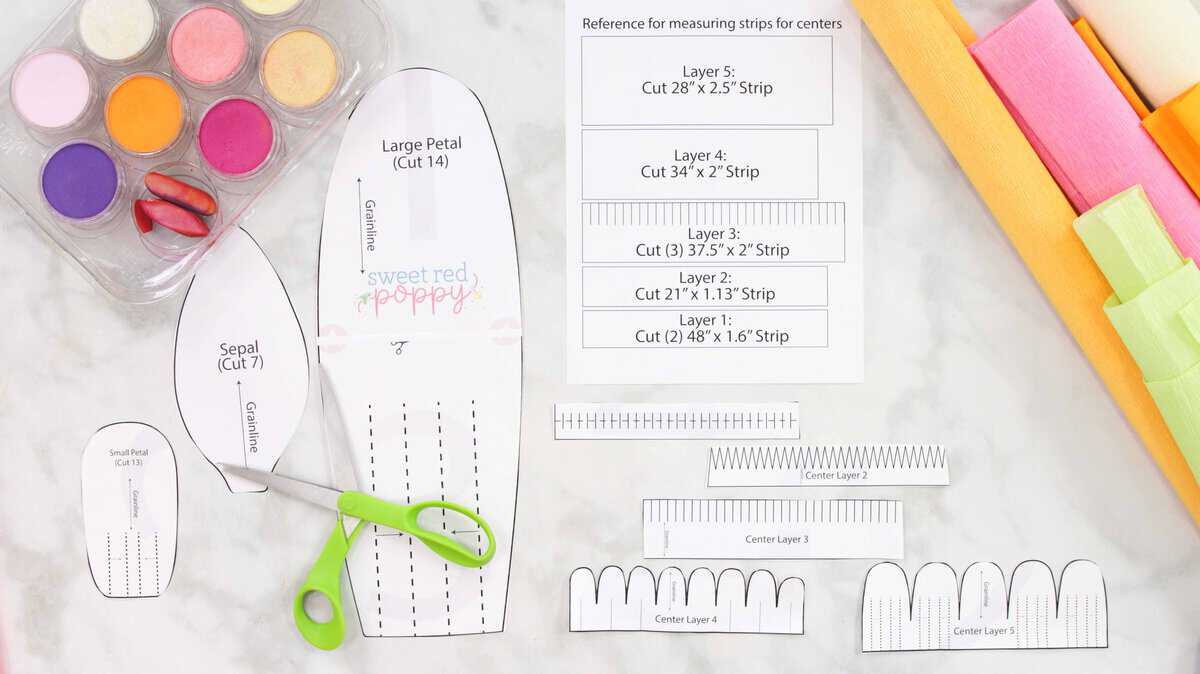 Large Crepe Paper Daisy Flower Tutorial - Sweet Red Poppy