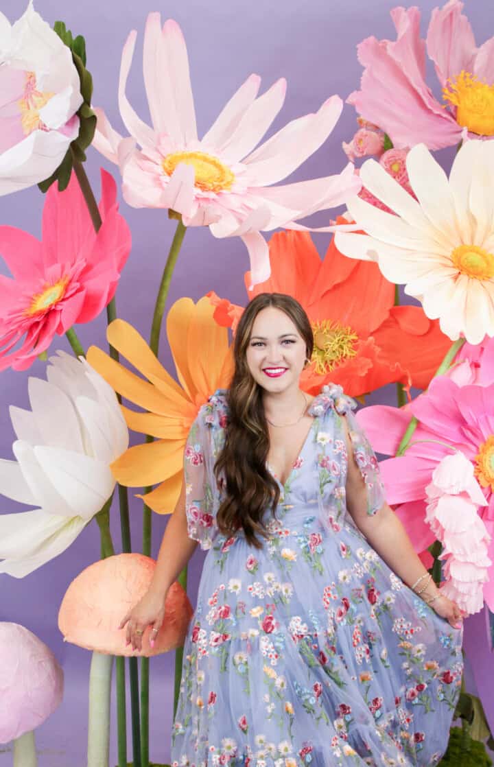 Large Crepe Paper Daisy Flower Tutorial - Sweet Red Poppy