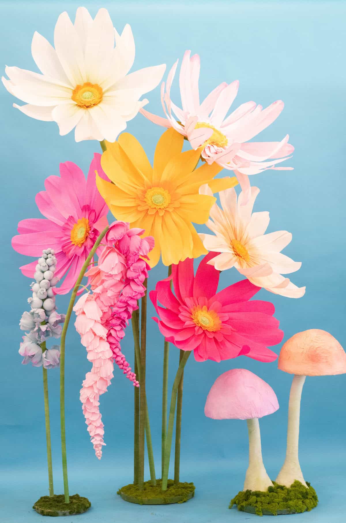 Large Crepe Paper Daisy Flower Tutorial - Sweet Red Poppy