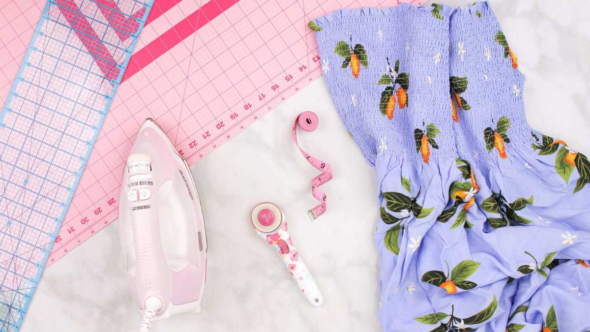 How To Sew an Easy Dress with Smocked Fabric - Sweet Red Poppy