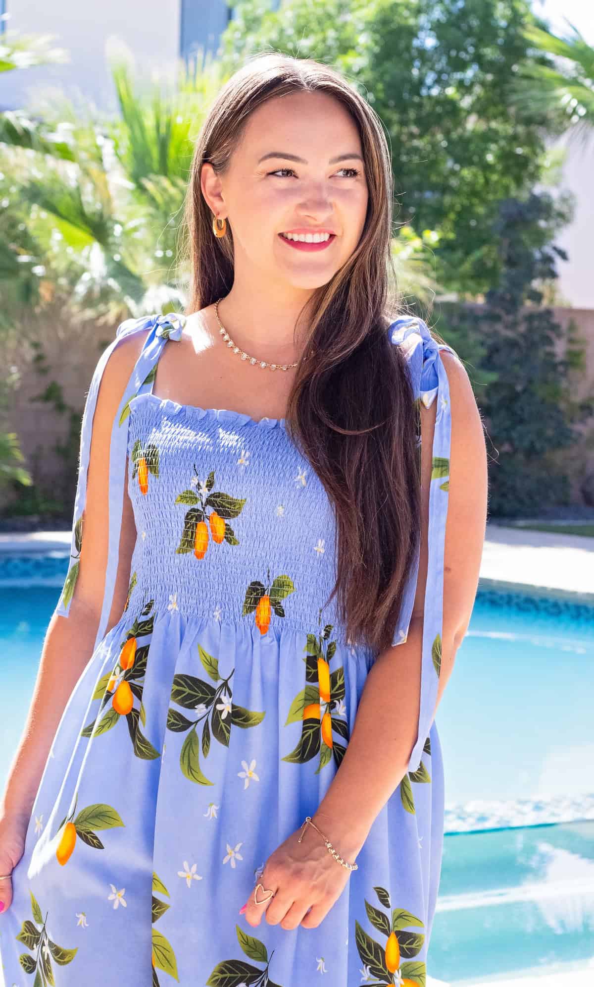 How To Sew an Easy Dress with Smocked Fabric - Sweet Red Poppy