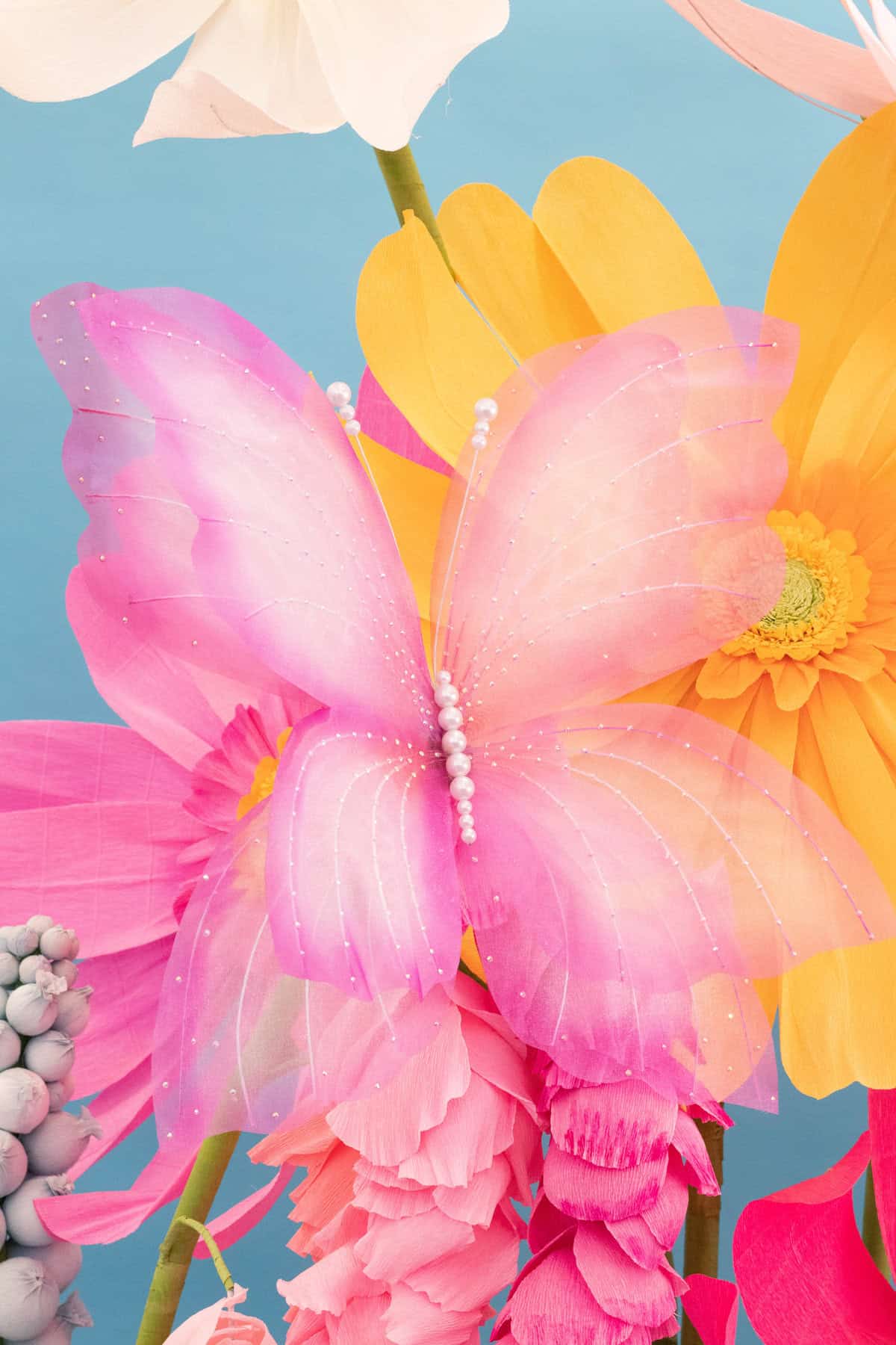 Giant Organza Butterfly Template and Tutorial - Sweet Red Poppy