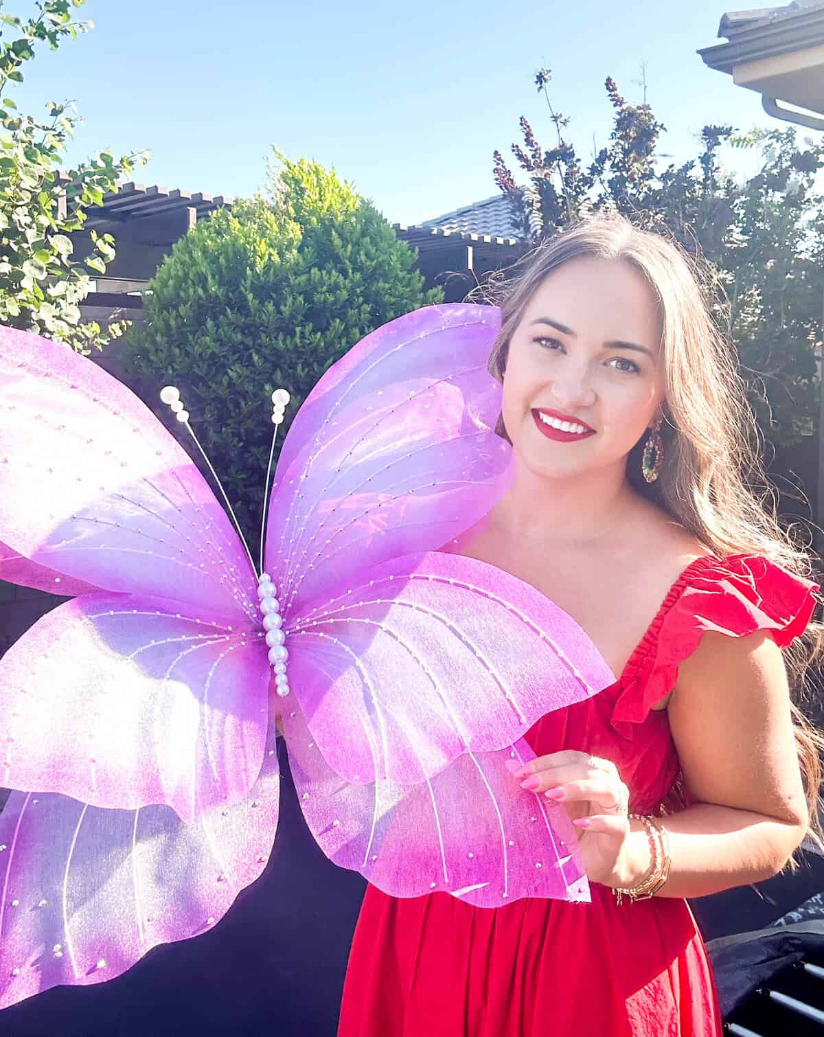 Giant Organza Butterfly Template and Tutorial - Sweet Red Poppy