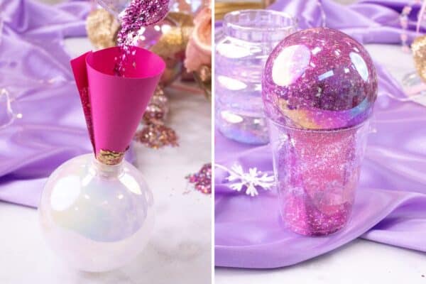 How to Make Easy DIY Glitter Ornaments - Sweet Red Poppy