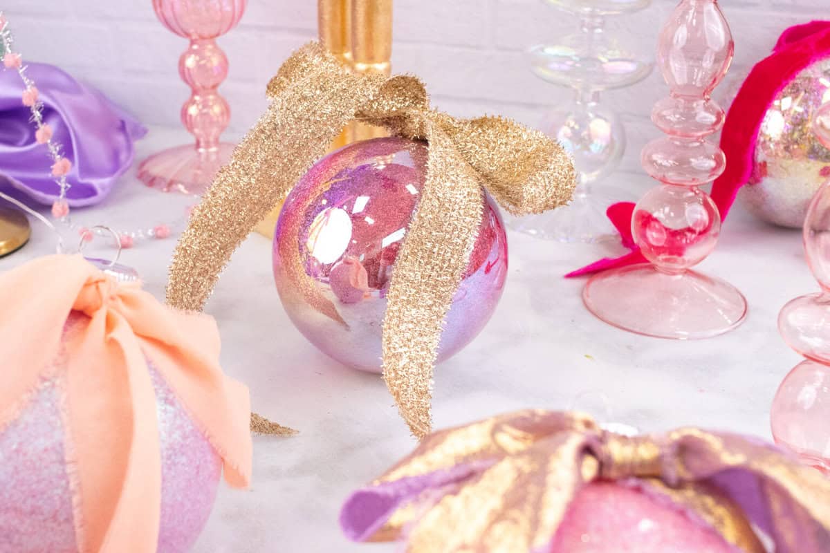 How to Make Easy DIY Glitter Ornaments - Sweet Red Poppy
