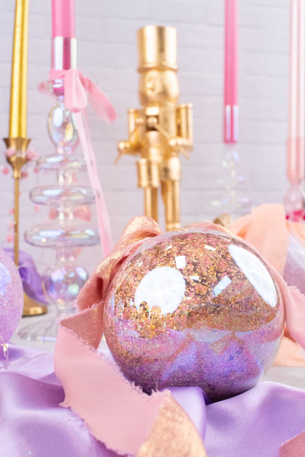 How to Make Easy DIY Glitter Ornaments - Sweet Red Poppy