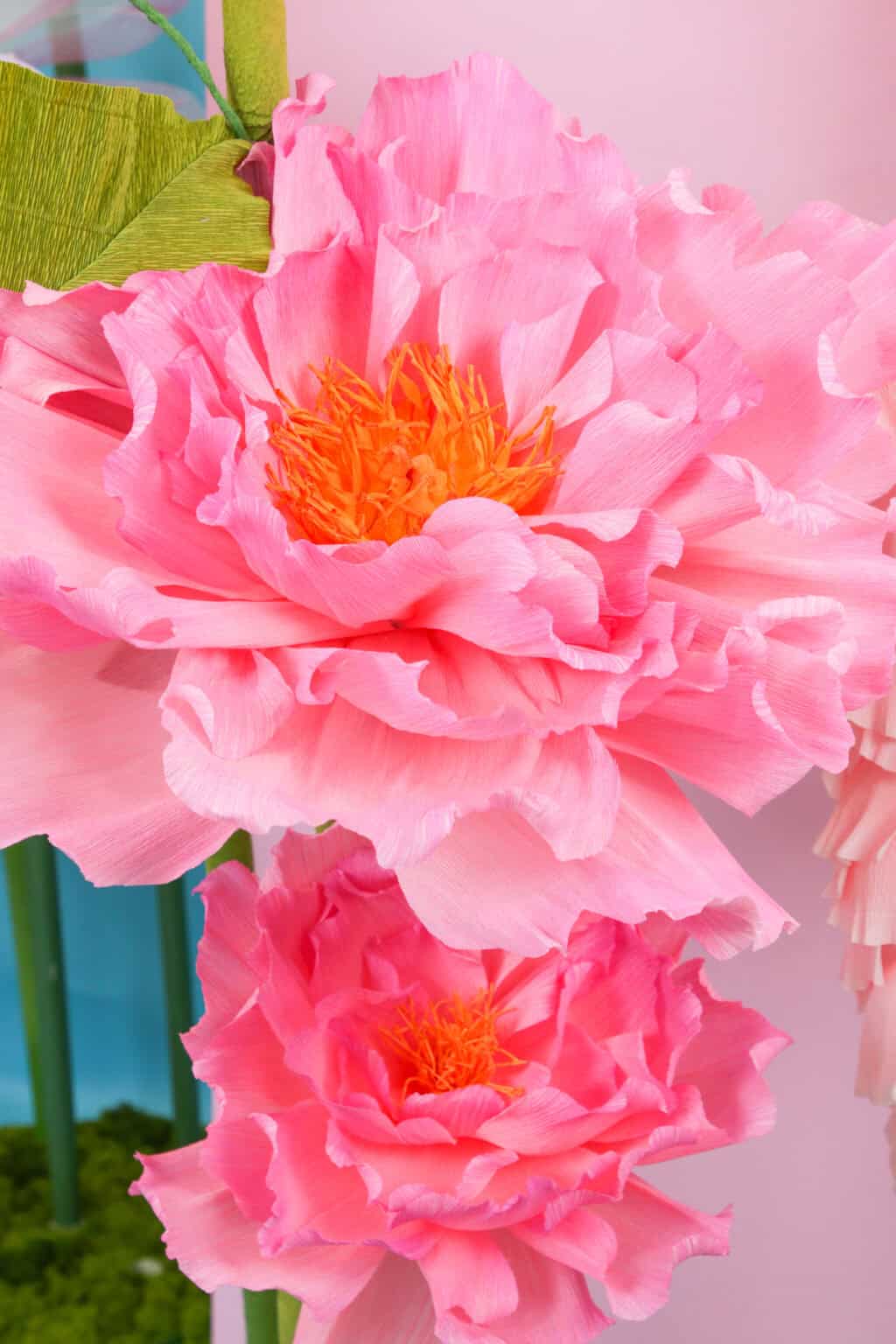 How to Make a Large Crepe Paper Peony - Sweet Red Poppy