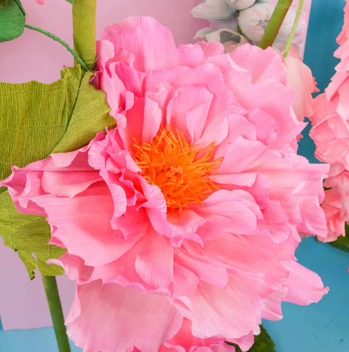 How to Make a Large Crepe Paper Peony - Sweet Red Poppy