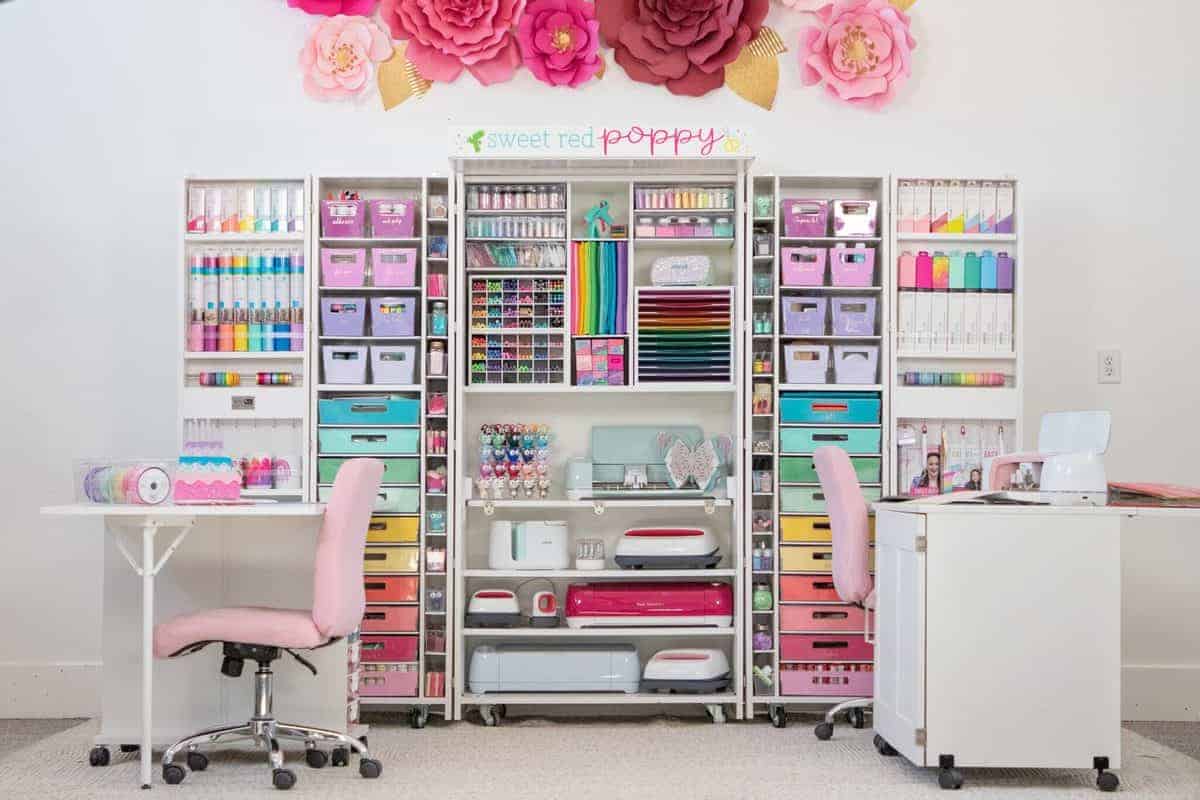 How to Organize your Craft Room Tips and Tricks - Sweet Red Poppy