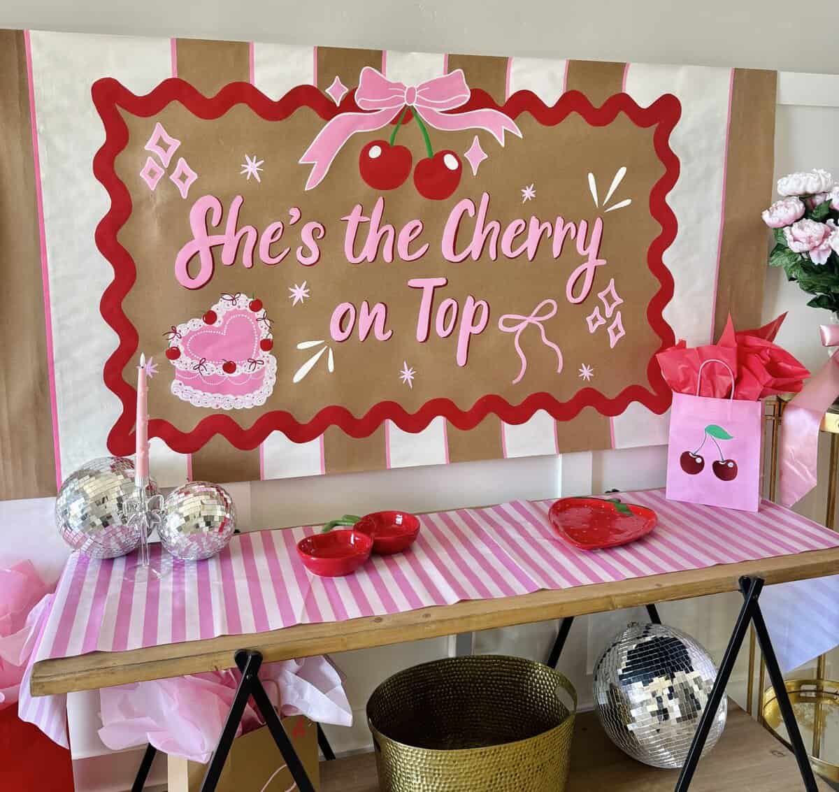 How to Paint a Kraft Paper Banner - Sweet Red Poppy