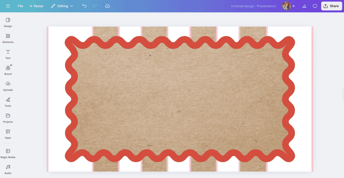 How to Paint a Kraft Paper Banner - Sweet Red Poppy